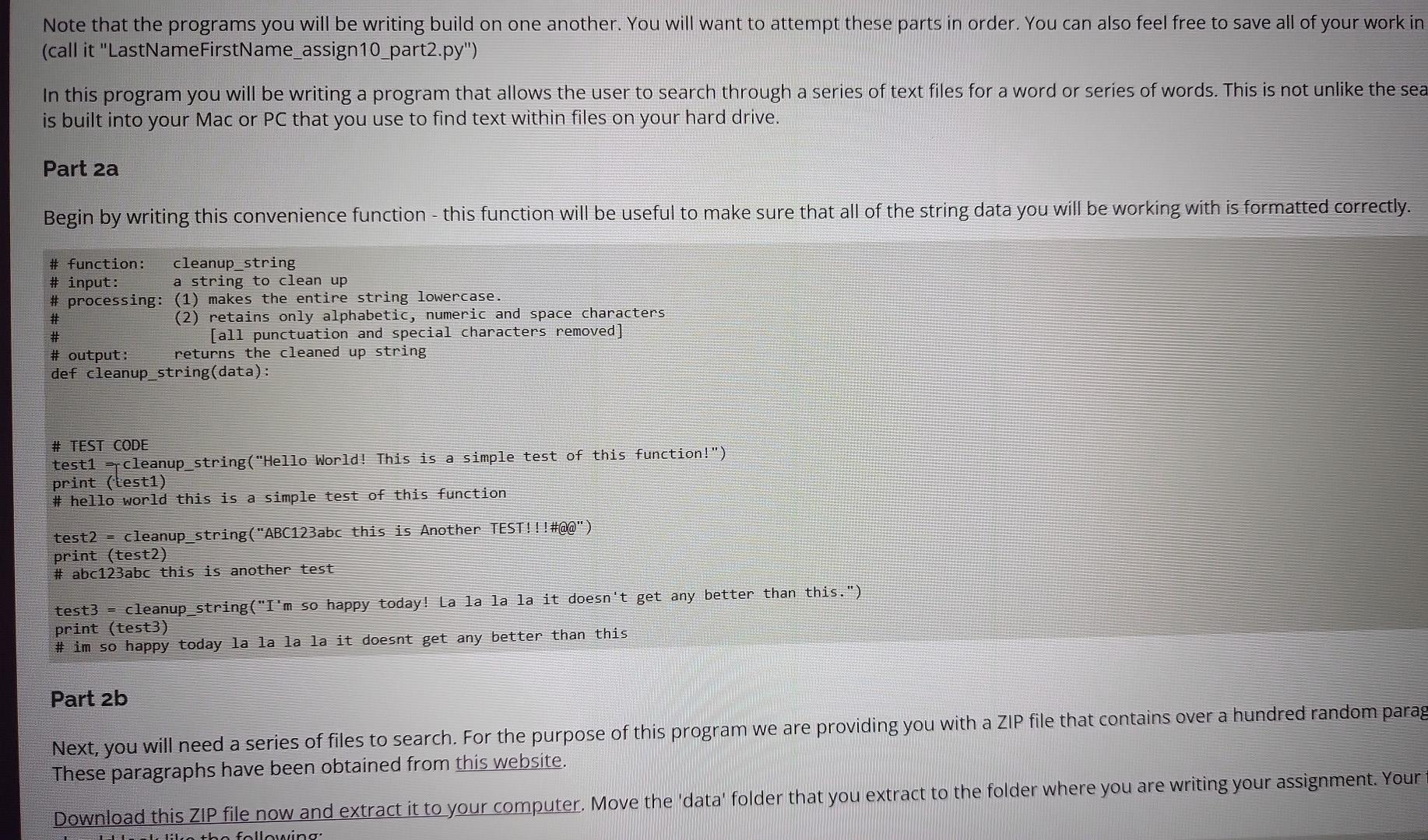 Solved Note that the programs you will be writing build on | Chegg.com