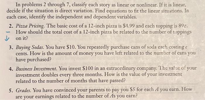Solved In problems 2 through 7 , classify each story as | Chegg.com