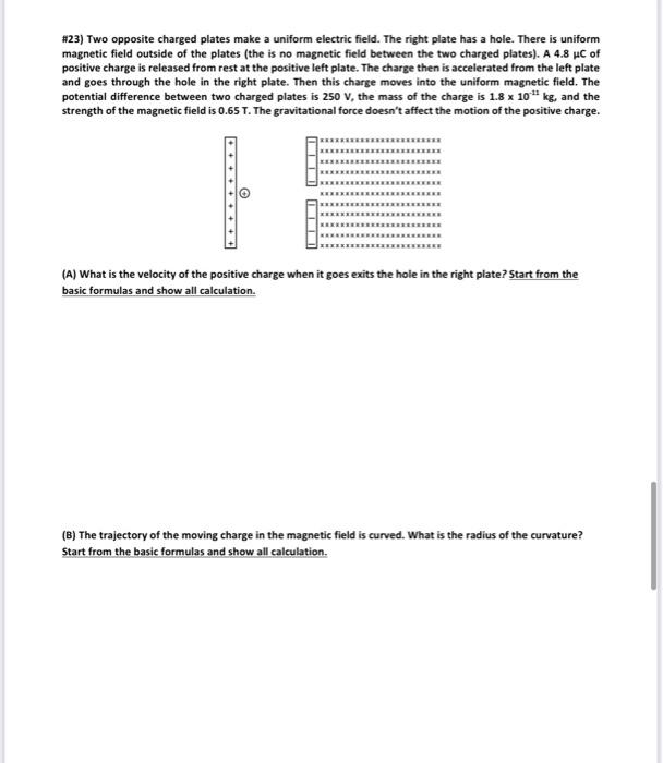 Solved please show all equations, all steps, and plug in | Chegg.com