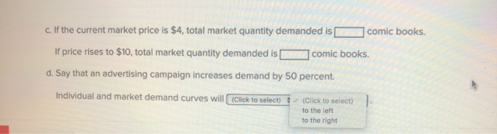 Solved You're given the following individual demand tables | Chegg.com