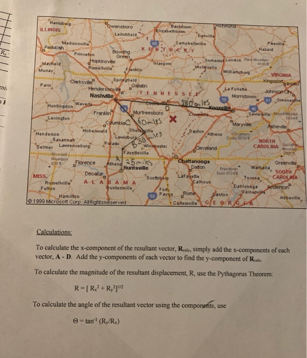 PHYSICS 2110 VECTORS and DISPLACEMENT LAB #1 | Chegg.com