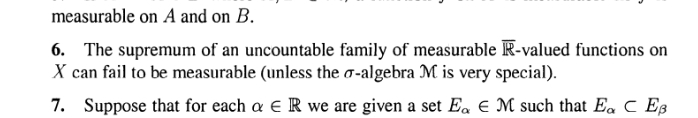 Solved measurable on A and on B.6. ﻿The supremum of an | Chegg.com