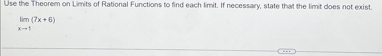 Solved Use the Theorem on Limits of Rational Functions to | Chegg.com