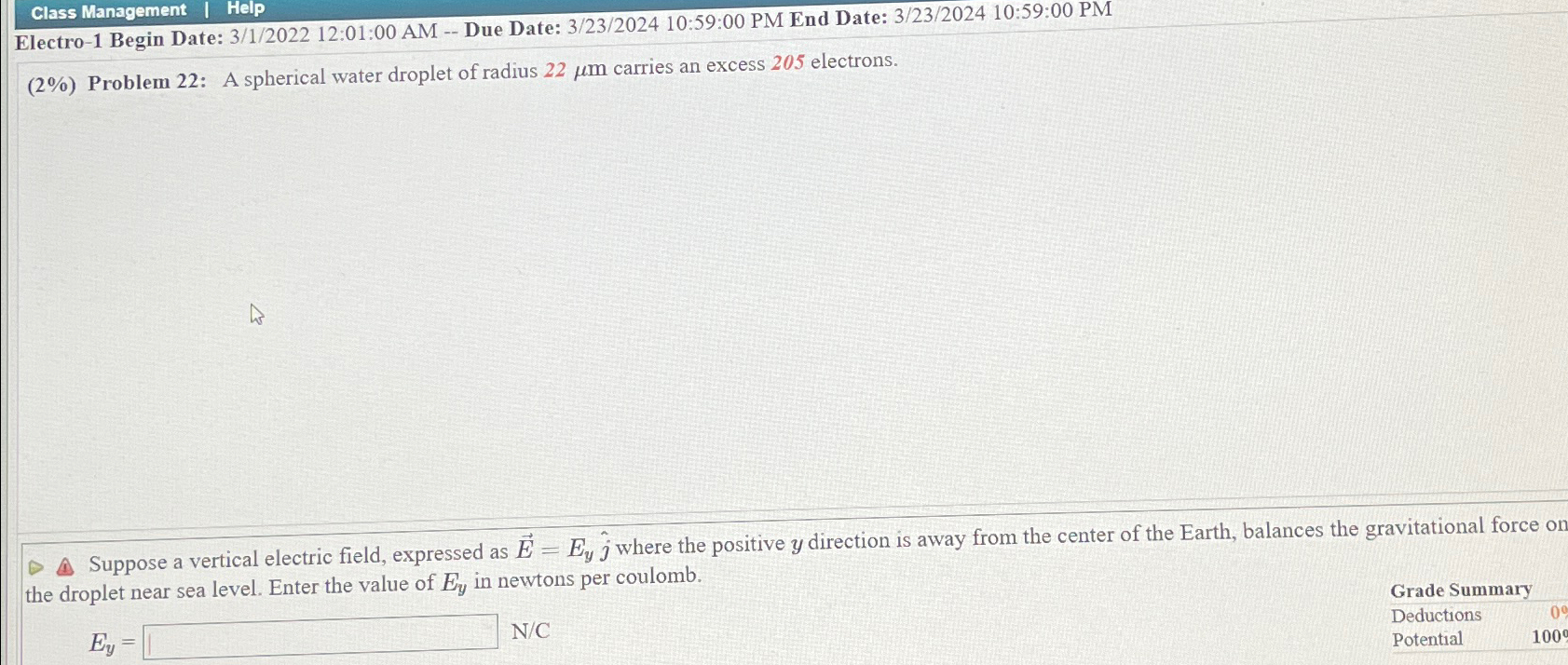 Solved Class Management I HelpElectro-1 ﻿Begin Date: | Chegg.com