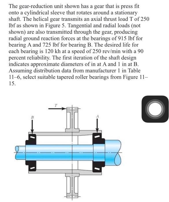 Solved The gear-reduction unit shown has a gear that is | Chegg.com