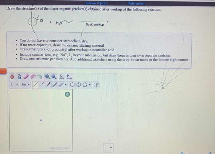 Solved [Review Topics) [References] Draw the structure(s) of | Chegg.com