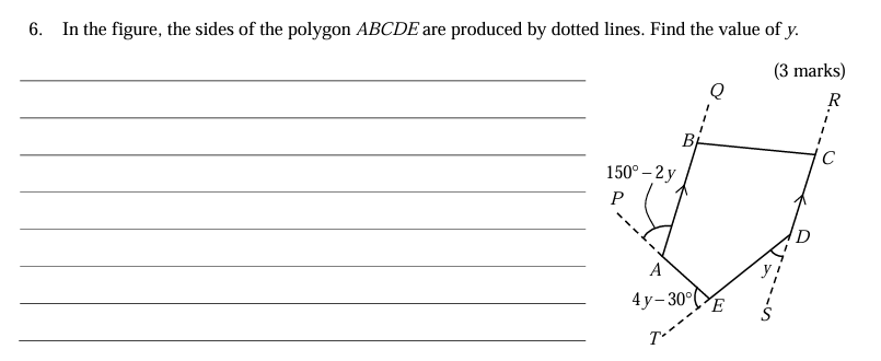 Solved In the figure, the sides of the polygon ABCDE are | Chegg.com