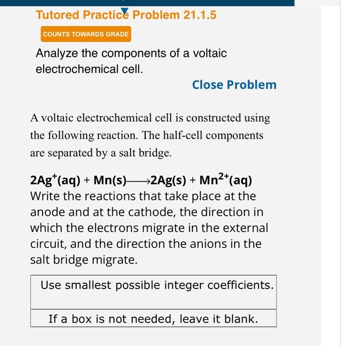 Solved Tutored Practice Problem 21.1.5 Analyze the | Chegg.com