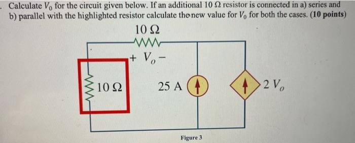 Solved Calculate V0 for the circuit given below. If an | Chegg.com