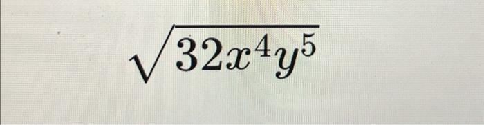 Solved 32x4y5 | Chegg.com