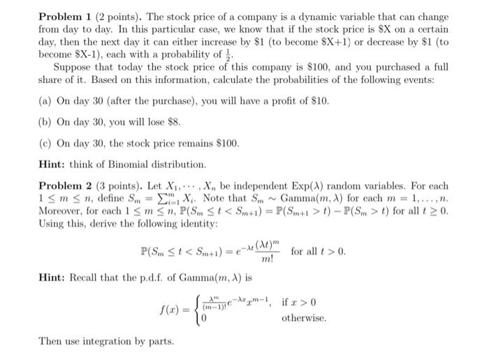 Solved please show all work using pen and paper for both | Chegg.com