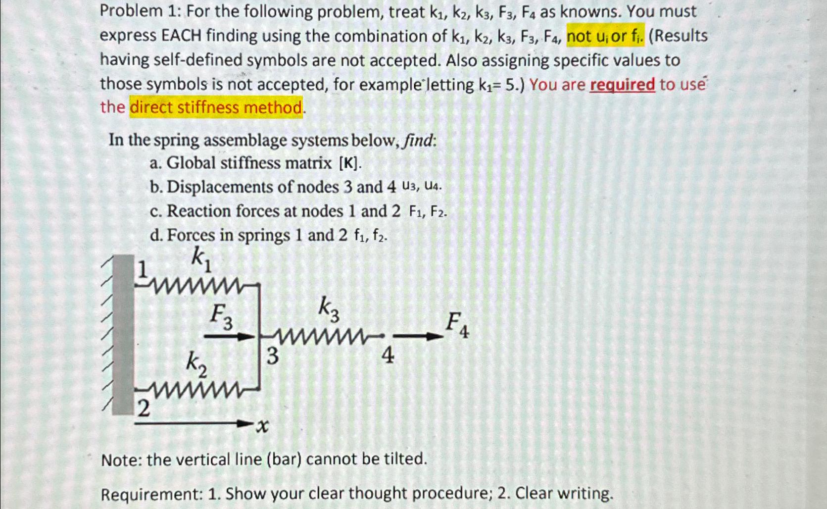 Solved Problem 1: For the following problem, treat | Chegg.com