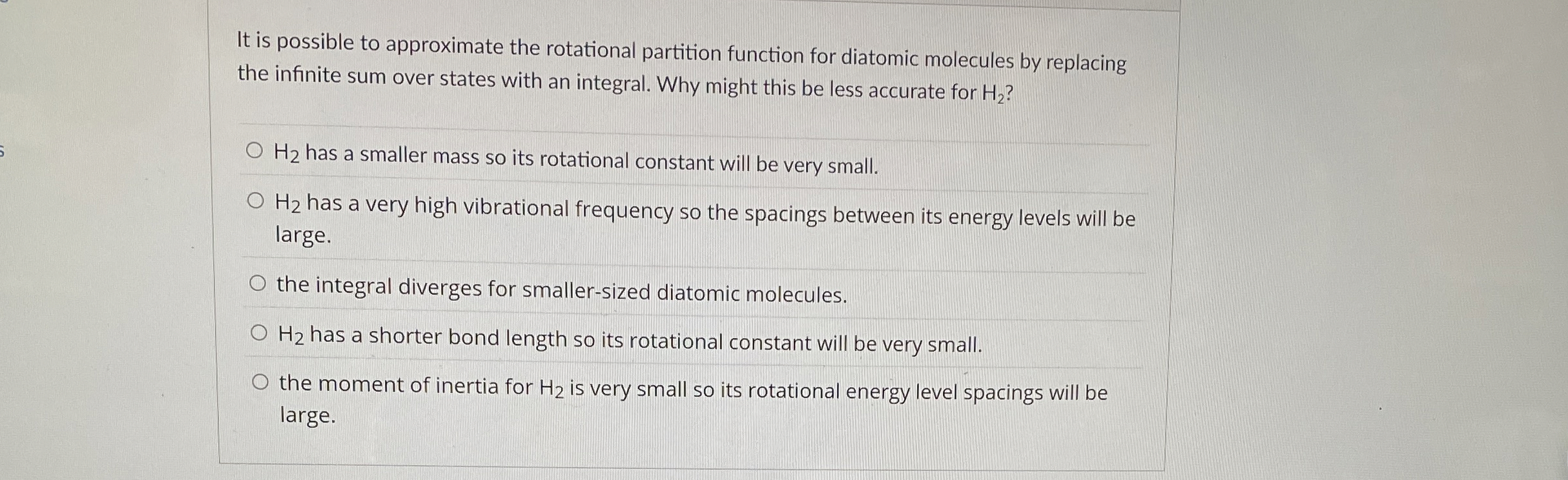 Solved It is possible to approximate the rotational | Chegg.com