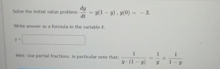 Solved Solve the initial value problem | Chegg.com
