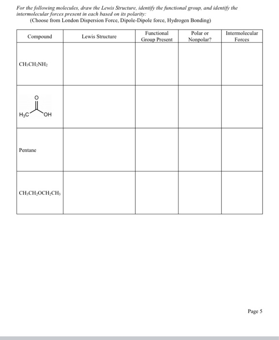 Solved For the following molecules, draw the Lewis | Chegg.com