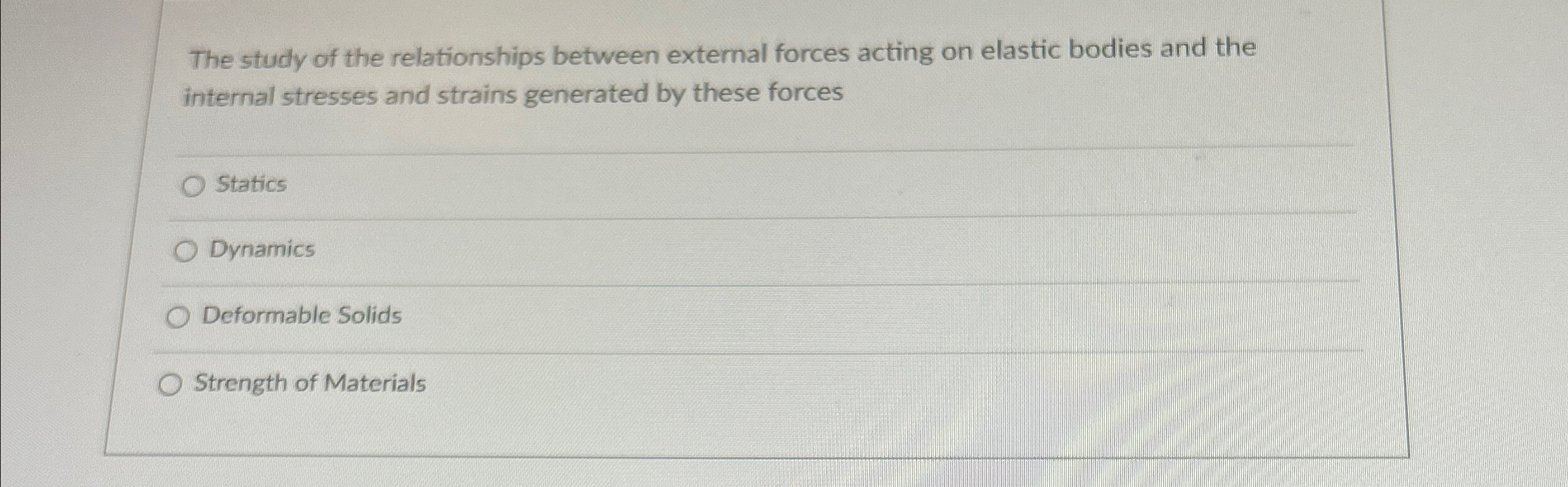 Solved The study of the relationships between external | Chegg.com