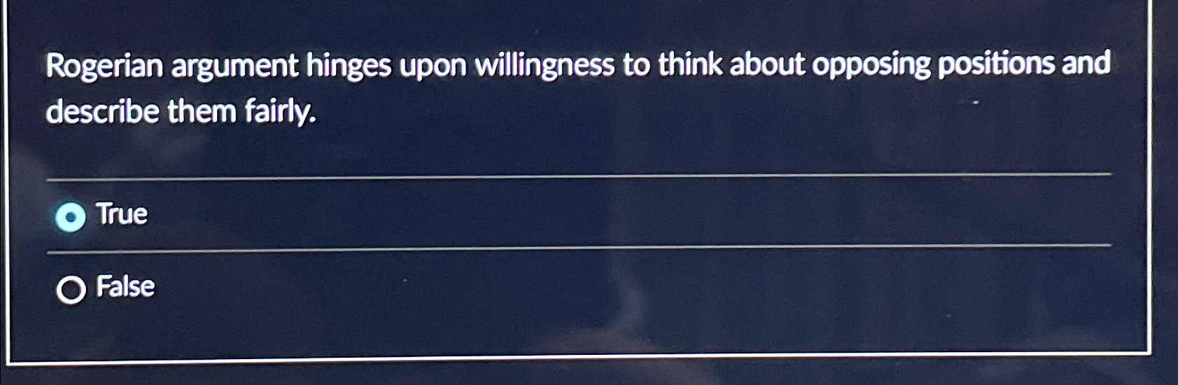 Solved Rogerian argument hinges upon willingness to think | Chegg.com