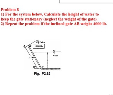 Solved Problem 8 1) For the system below, Calculate the | Chegg.com