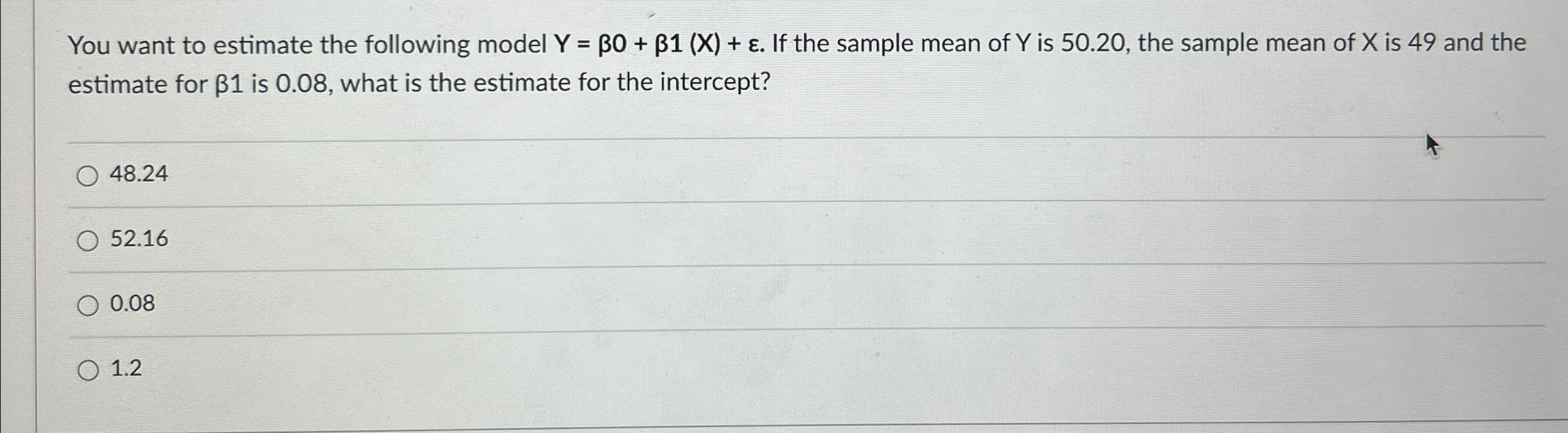 Solved You want to estimate the following model | Chegg.com