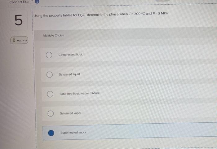 Solved Jsing the property tables for H2O, determine the | Chegg.com