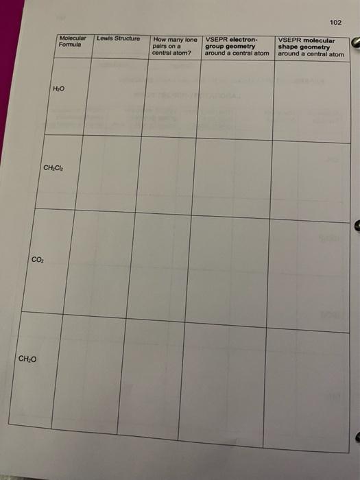 Solved 101 CHEM 095 - ESSENTIALS OF CHEMISTRY NAME Section: | Chegg.com