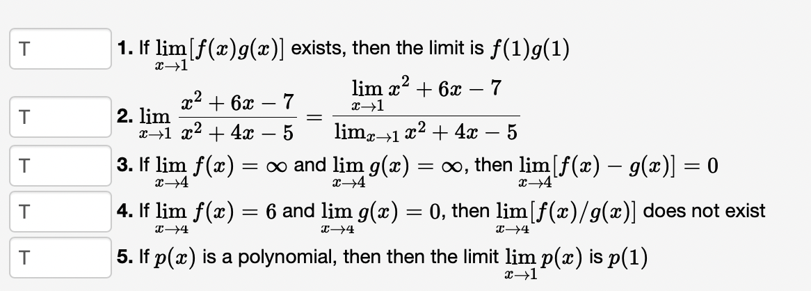 Solved If limx→1[f(x)g(x)] ﻿exists, then the limit is | Chegg.com
