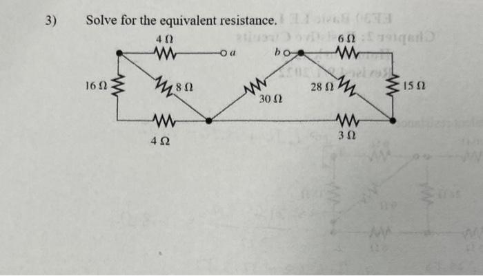 Solved Solve for the equivalent resistance. | Chegg.com