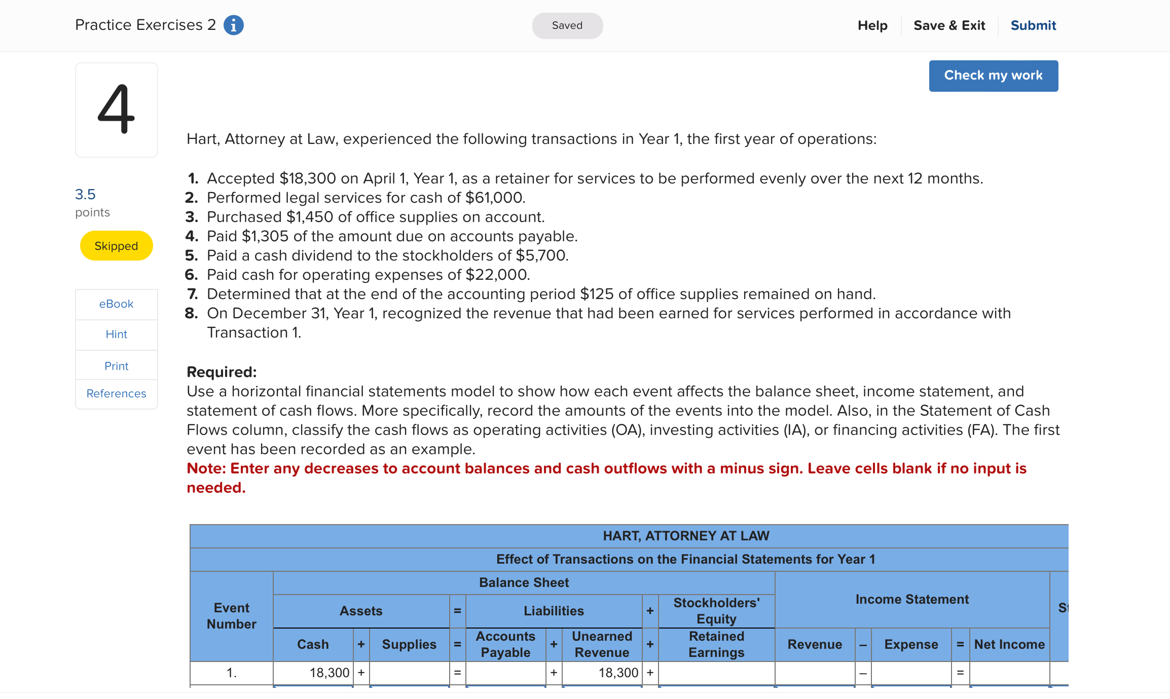Solved Practice Exercises 2HelpSave & | Chegg.com