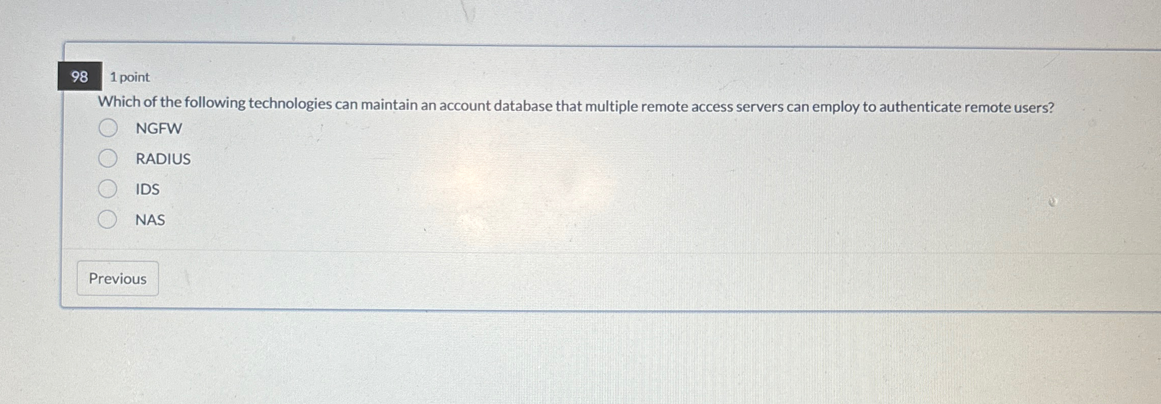 Solved 1 ﻿pointWhich of the following technologies can | Chegg.com