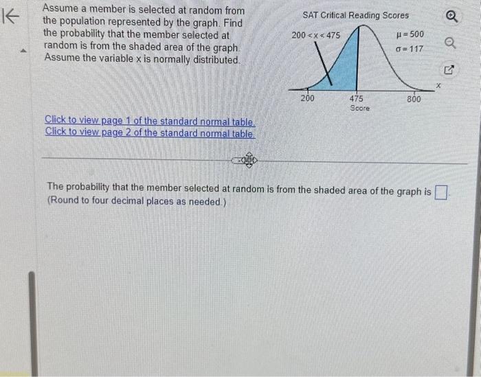 Solved Assume a member is selected at random from the | Chegg.com