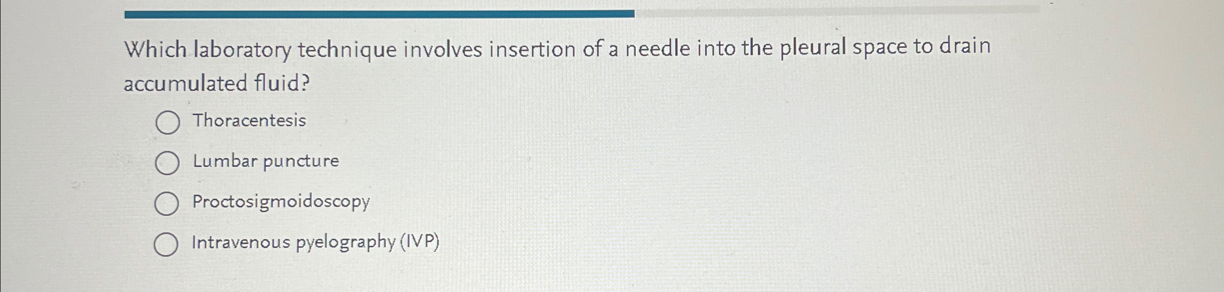 Solved Which laboratory technique involves insertion of a | Chegg.com