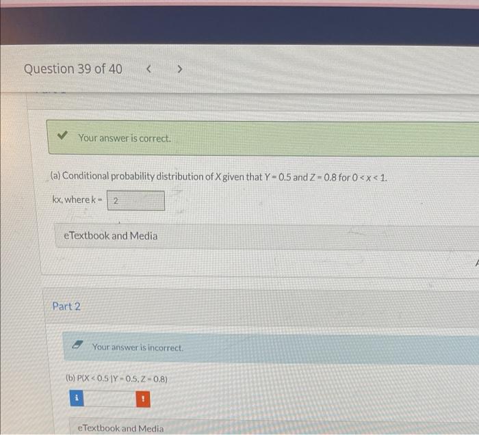 Solved (a) Conditional probability distribution of X given | Chegg.com