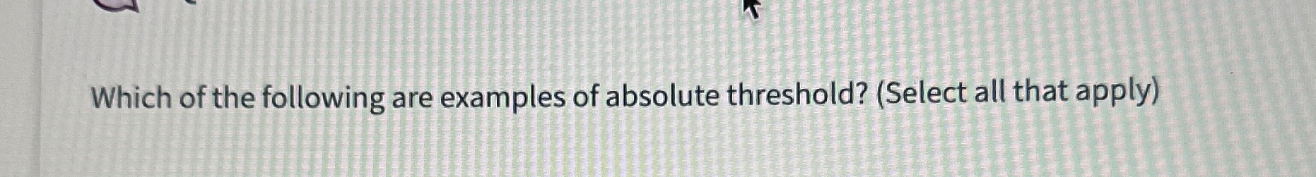 Solved Which of the following are examples of absolute | Chegg.com