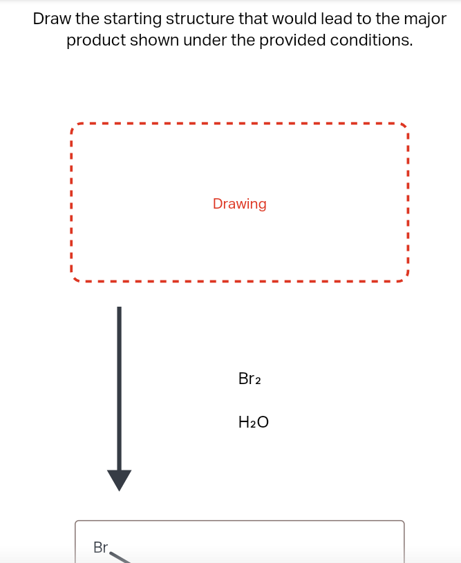 Solved Draw the starting structure that would lead to ﻿the | Chegg.com
