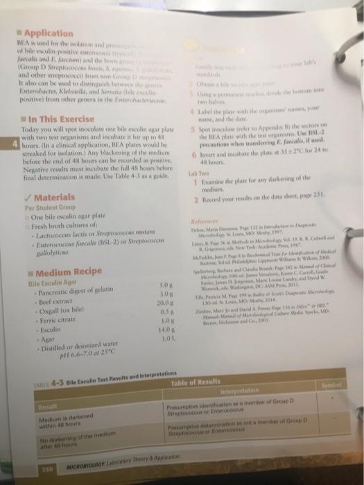 Selective and Differential Media Assignment Worksheet | Chegg.com