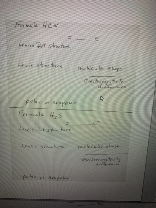 Solved Formula oela Name Lewis det structure Lewis | Chegg.com