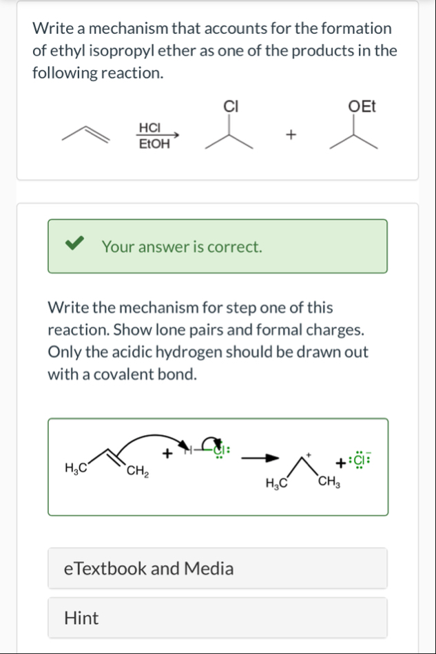 Solved Write a mechanism that accounts for the formation of | Chegg.com