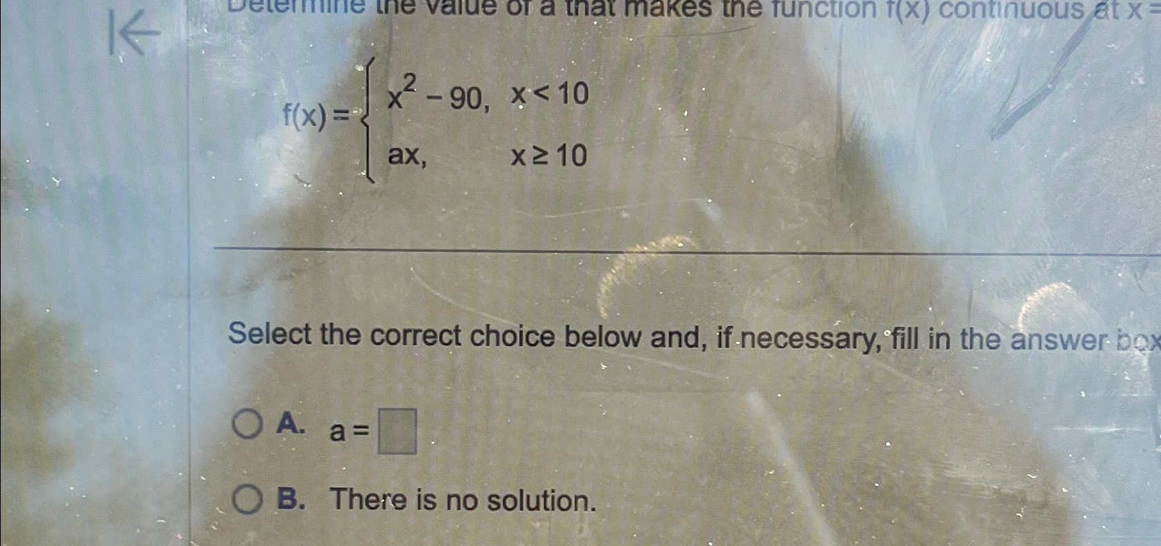 Solved f(x)={x2-90,x