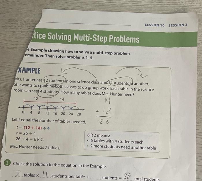 tice Solving Multi-Step Problems e Example showing | Chegg.com