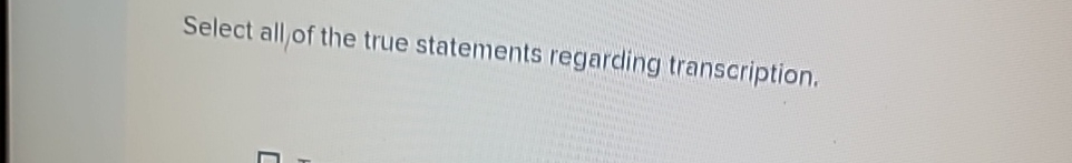 Solved Select all of the true statements regarding | Chegg.com