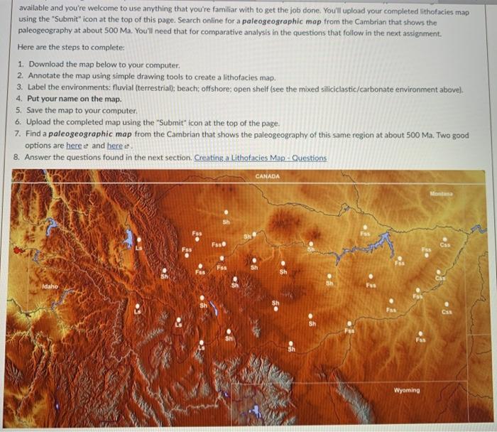 Solved An Example Let's walk through at an example. The map | Chegg.com