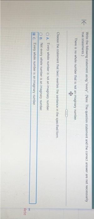 Solved point(s) possible Write the following statement using | Chegg.com