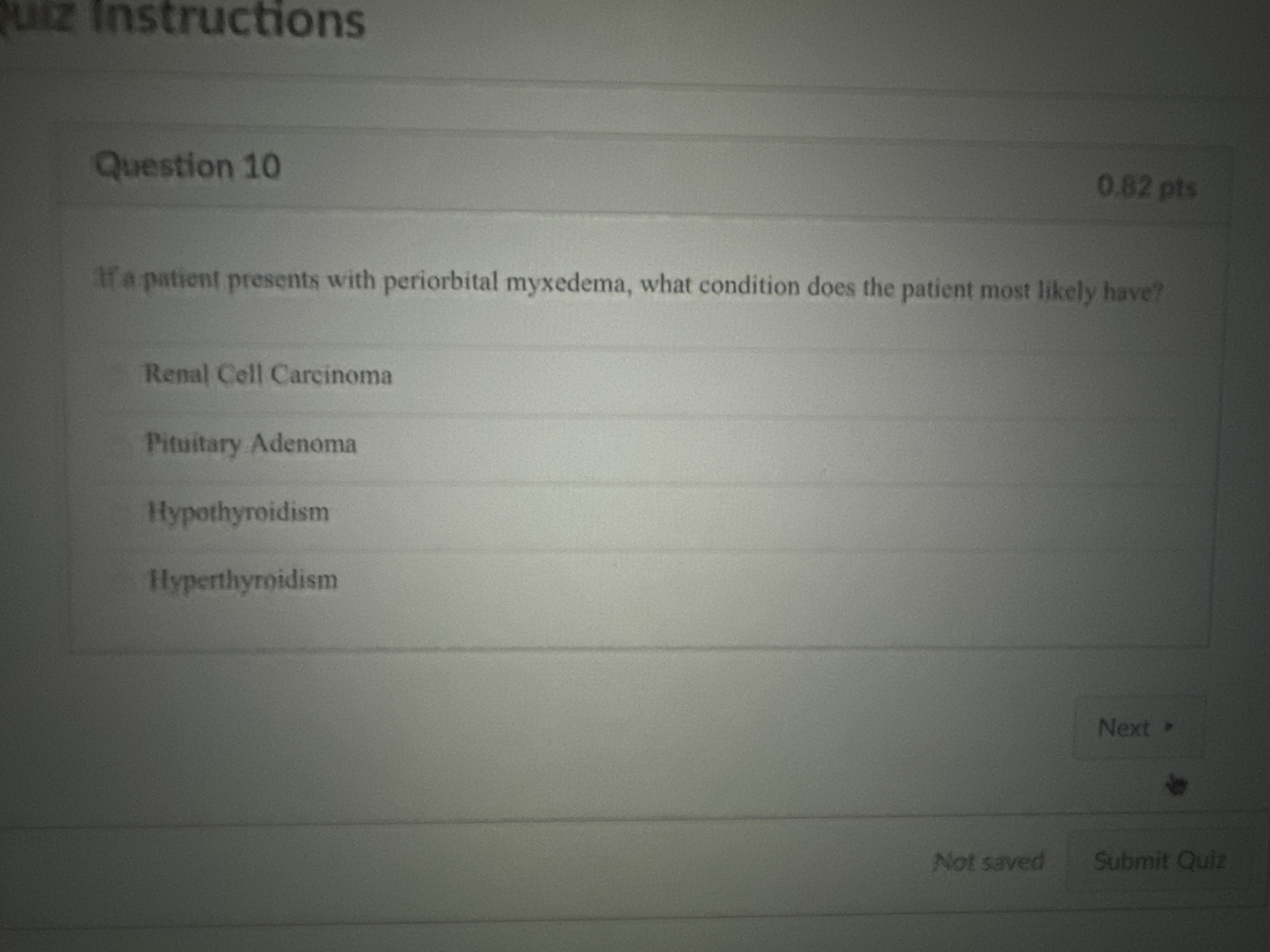 Solved Question 10It a patient presents with periorbital | Chegg.com