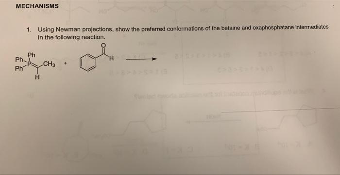 Solved 1. Using Newman projections, show the preferred | Chegg.com