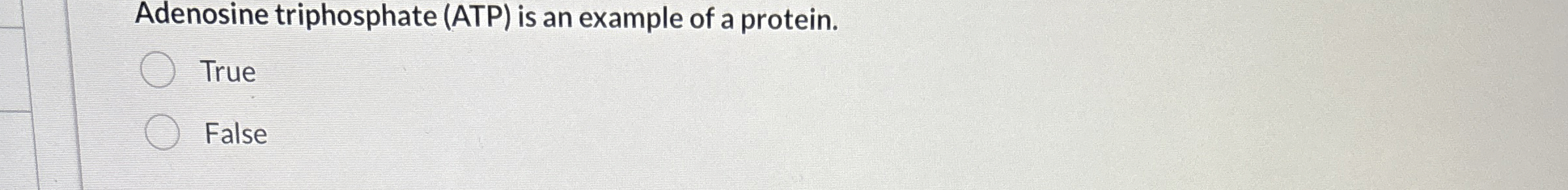 Solved Adenosine triphosphate (ATP) ﻿is an example of a | Chegg.com