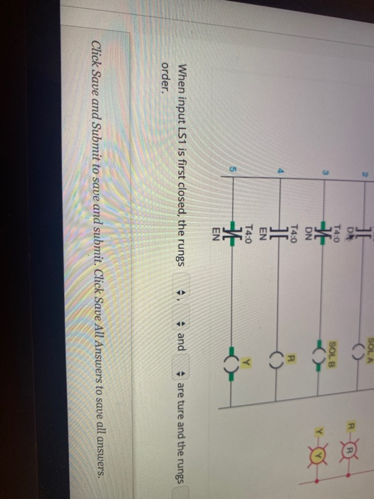 Solved QUESTION 12 Study the ladder logic program in the | Chegg.com