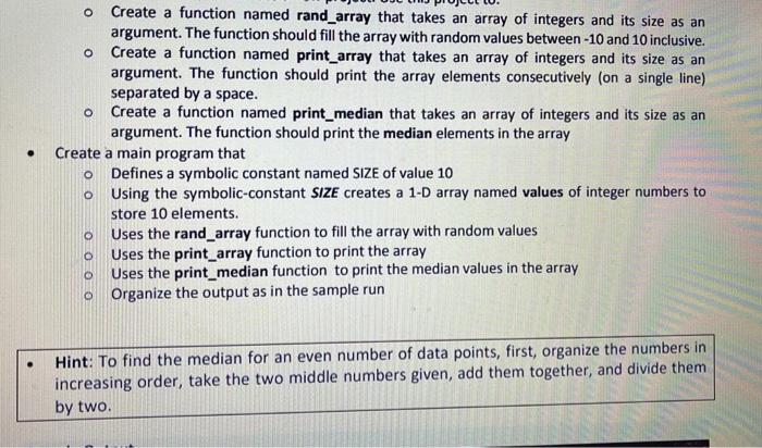 Solved o o . Create a function named rand_array that takes | Chegg.com
