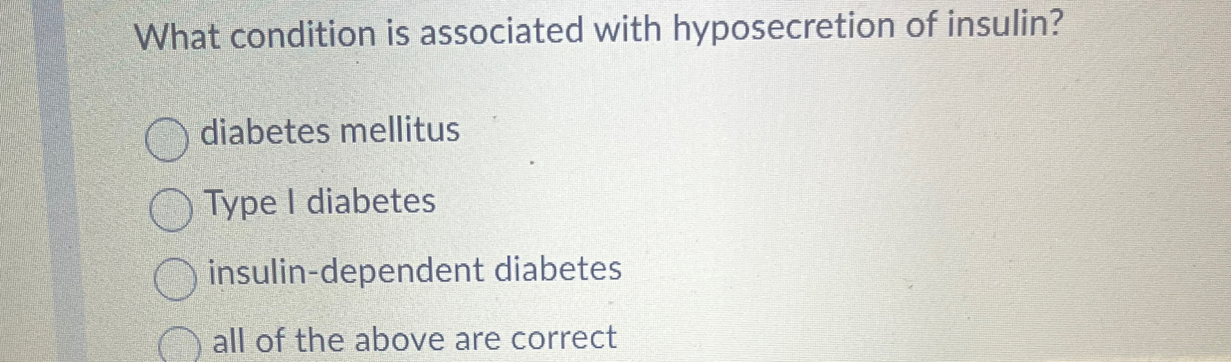 Solved What condition is associated with hyposecretion of | Chegg.com