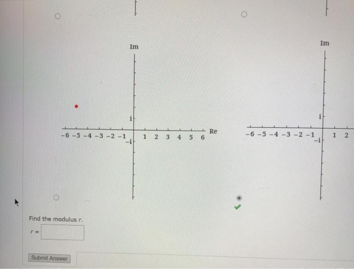 Solved Graph the complex number 5+21 Im Im i Re Re 1 2 3 4 5 | Chegg.com