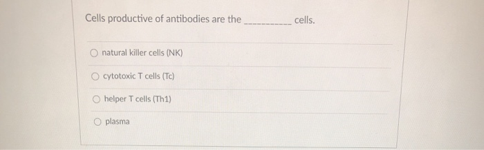 Solved Being able to recognize "self vs. non-self": | Chegg.com
